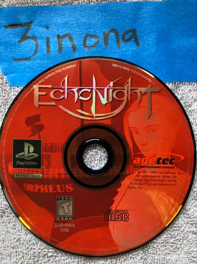 Echo Night | Item only | Playstation