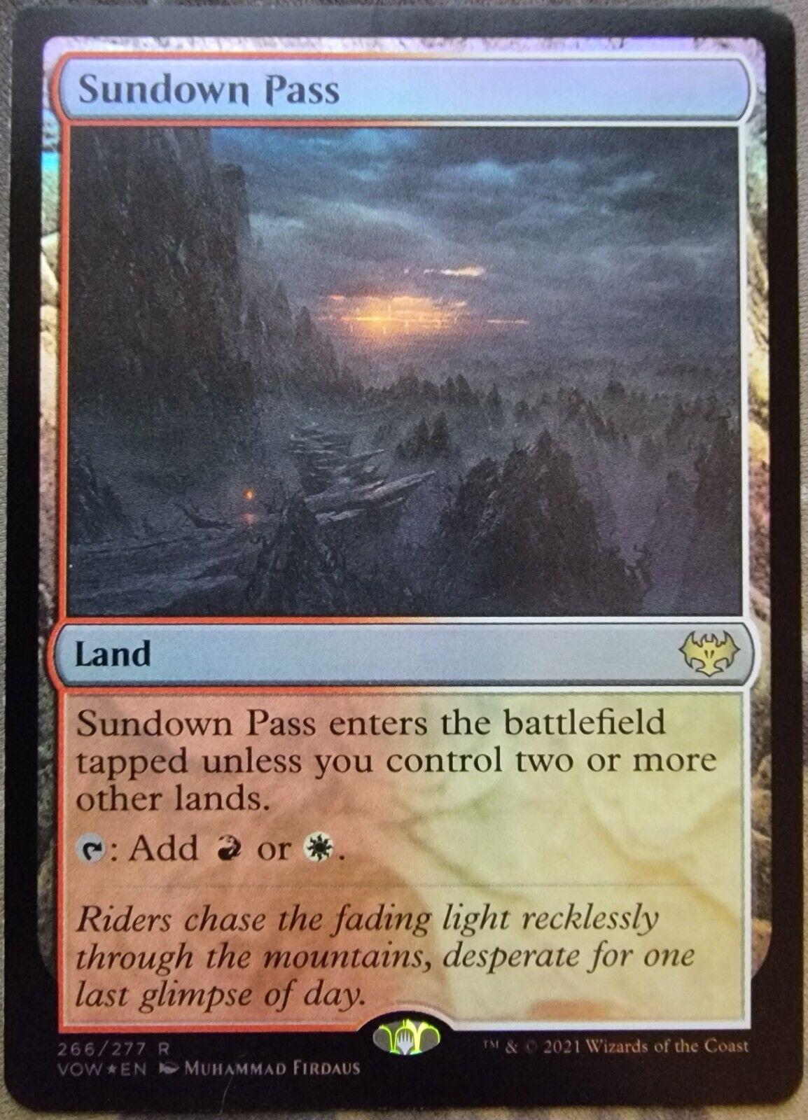 Sundown Pass [Foil] #266 Prices | Magic Innistrad: Crimson Vow | Magic ...