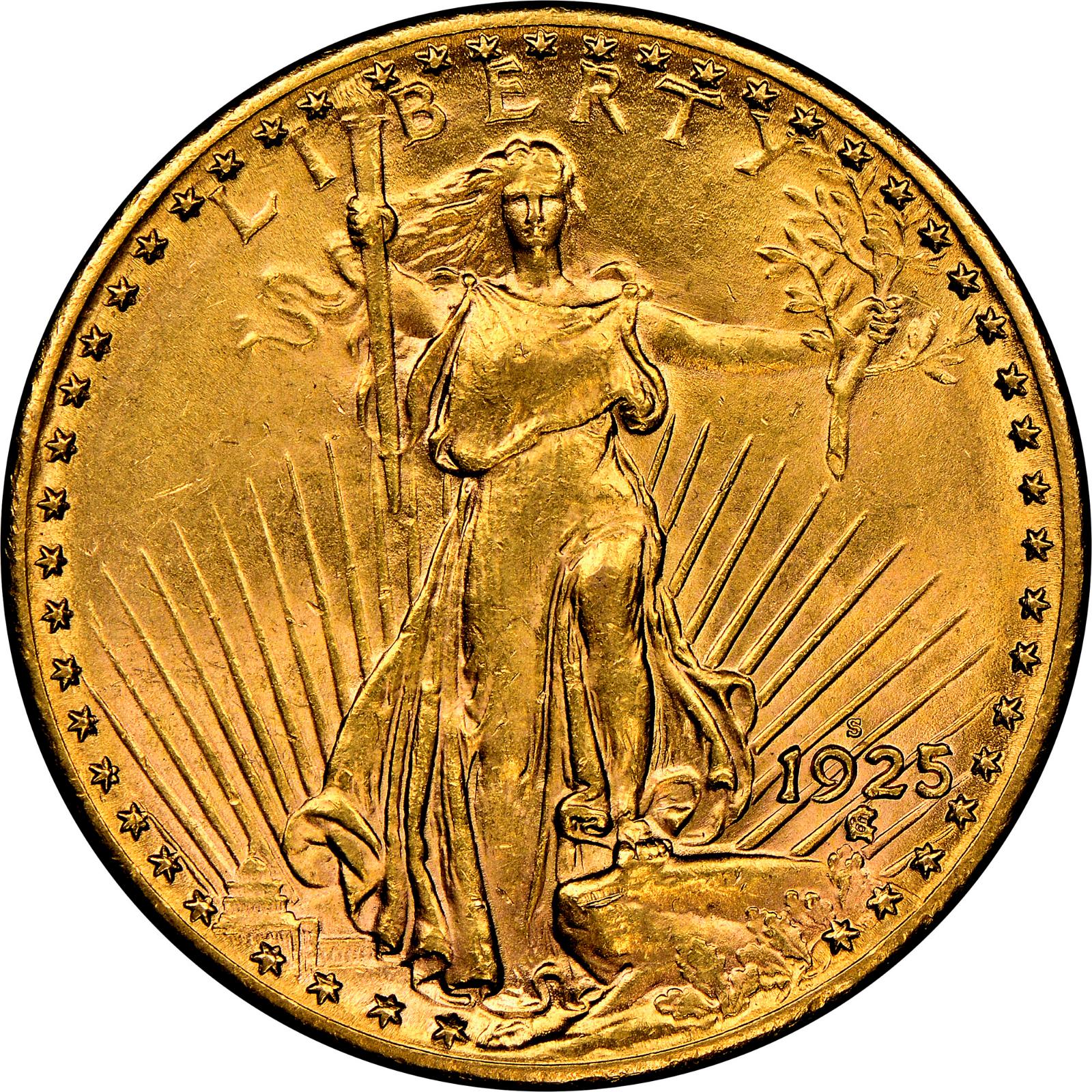 1925 S Saint-Gaudens Gold Double Eagle Prices | Ungraded, NGC, PCGS Values