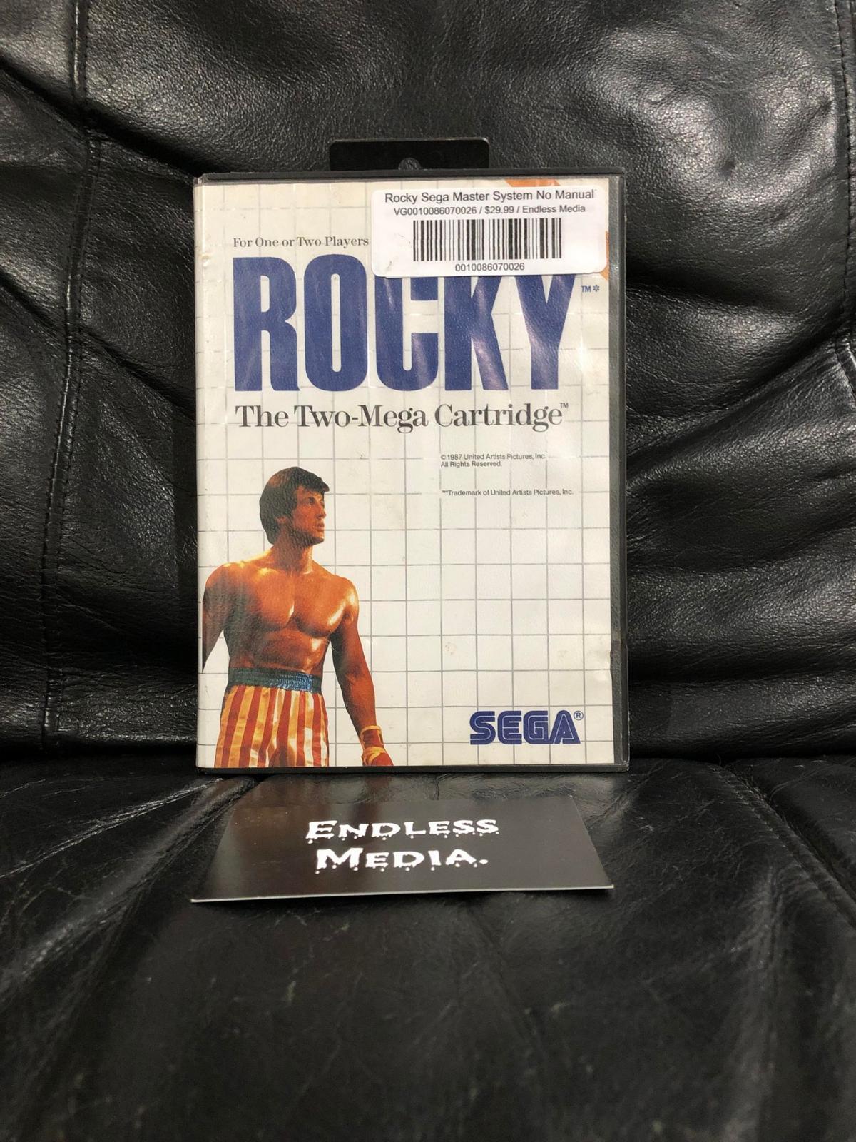 Rocky | Item and Box only | Sega Master System