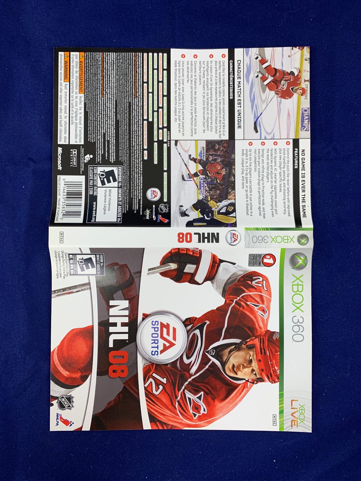 NHL 08 | Box only | Xbox 360