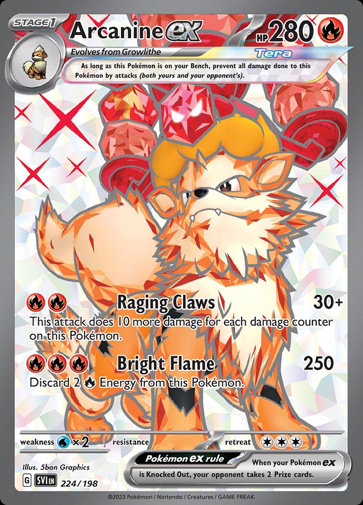 Arcanine ex #224 Prices | Pokemon Scarlet & Violet | Pokemon Cards
