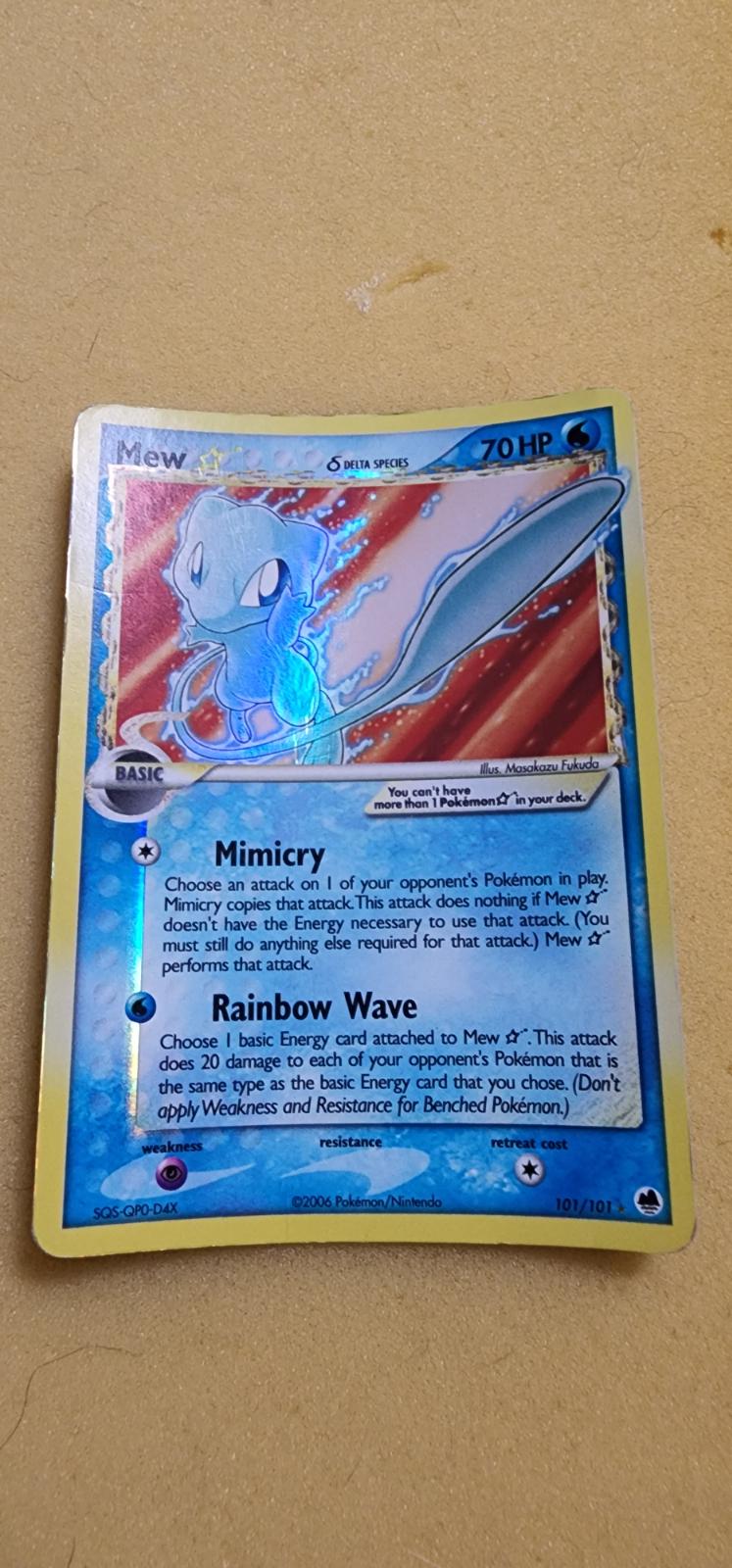 Mew [Gold Star] | Ungraded | Pokemon Dragon Frontiers