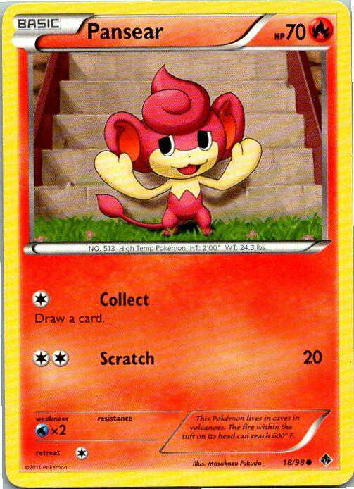 Pansear #18 Prices | Pokemon Emerging Powers | Pokemon Cards