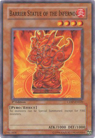 Barrier Statue of the Inferno [1st Edition] CDIP-EN020 Prices | YuGiOh ...