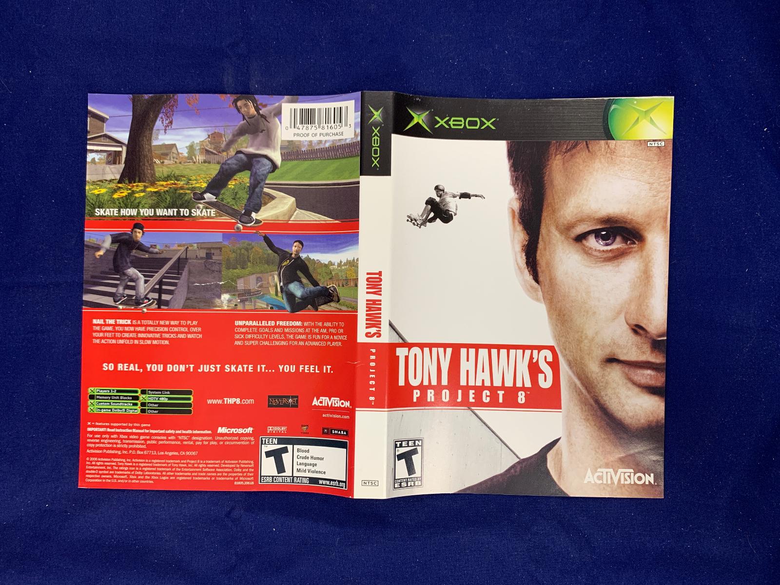 Tony Hawk Project 8 | Box only | Xbox