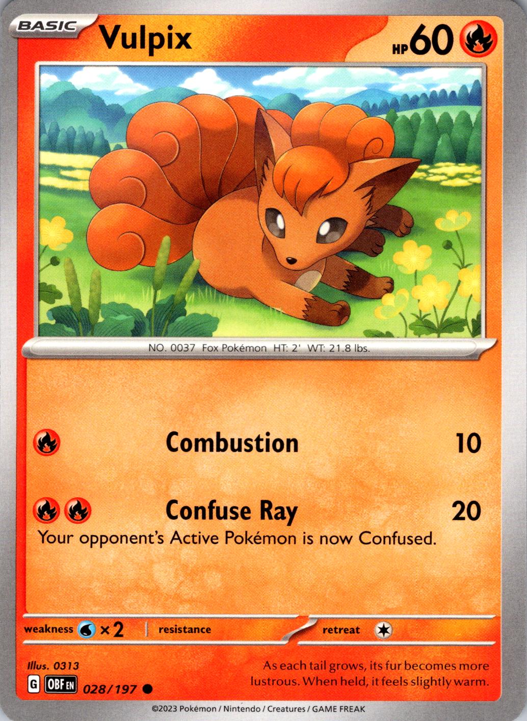 Vulpix #28 Prices | Pokemon Obsidian Flames | Pokemon Cards