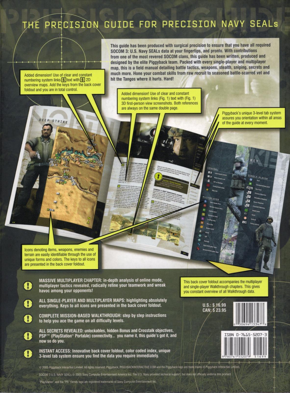 SOCOM 3 US Navy Seals [Piggyback] Prices Strategy Guide | Compare Loose ...