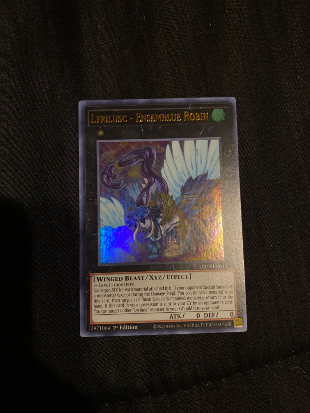 Lyrilusc - Ensemblue Robin | Ungraded | YuGiOh Legendary Duelists ...