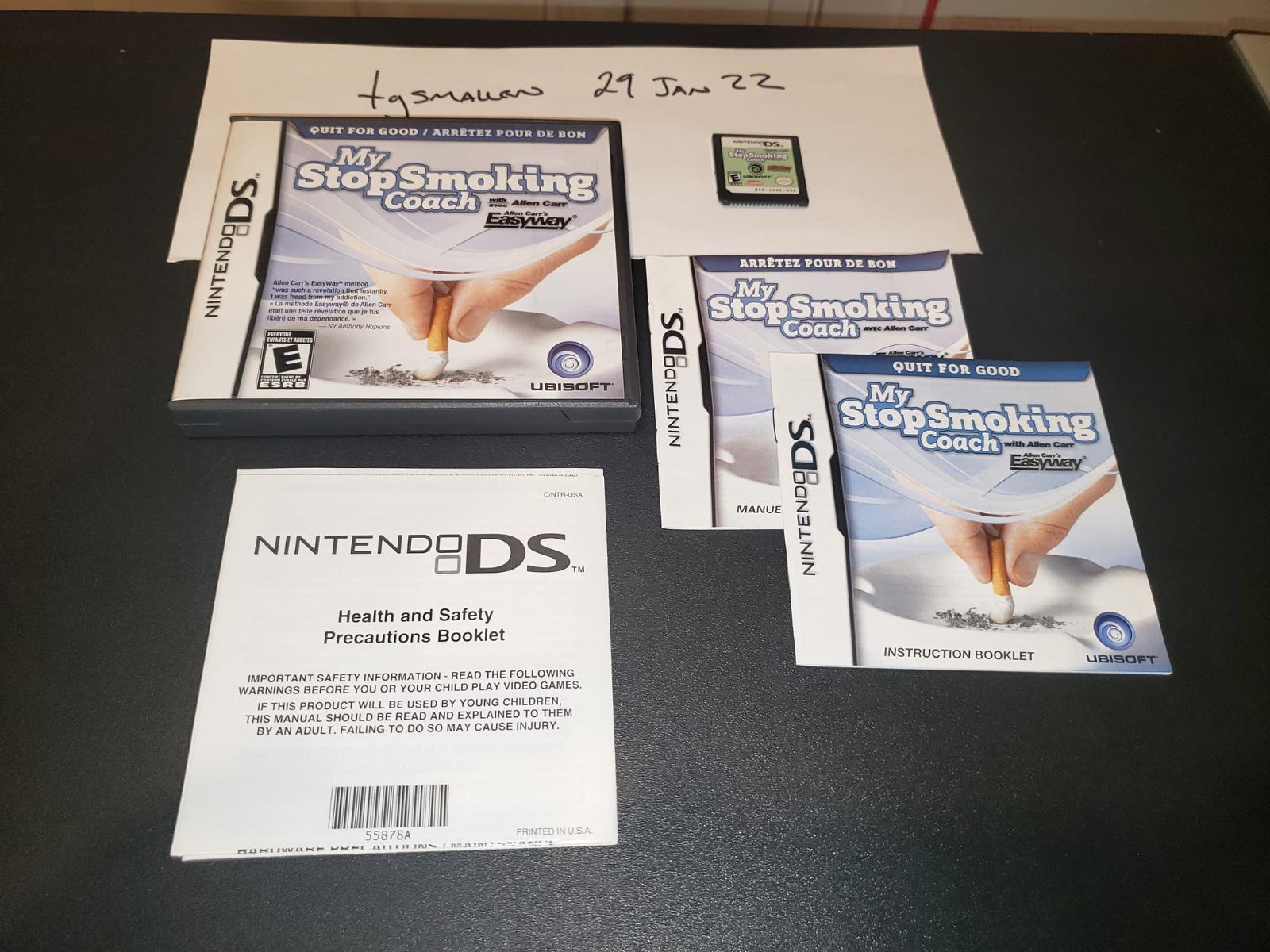 My Stop Smoking Coach | Item, Box, and Manual | Nintendo DS