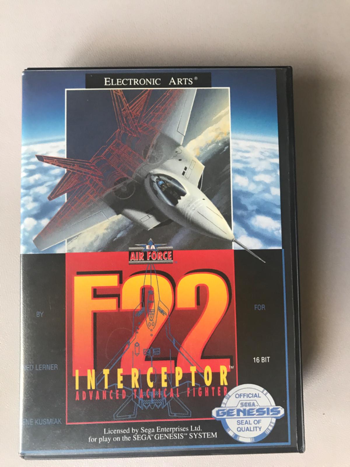 F-22 Interceptor | Item, Box, and Manual | Sega Genesis