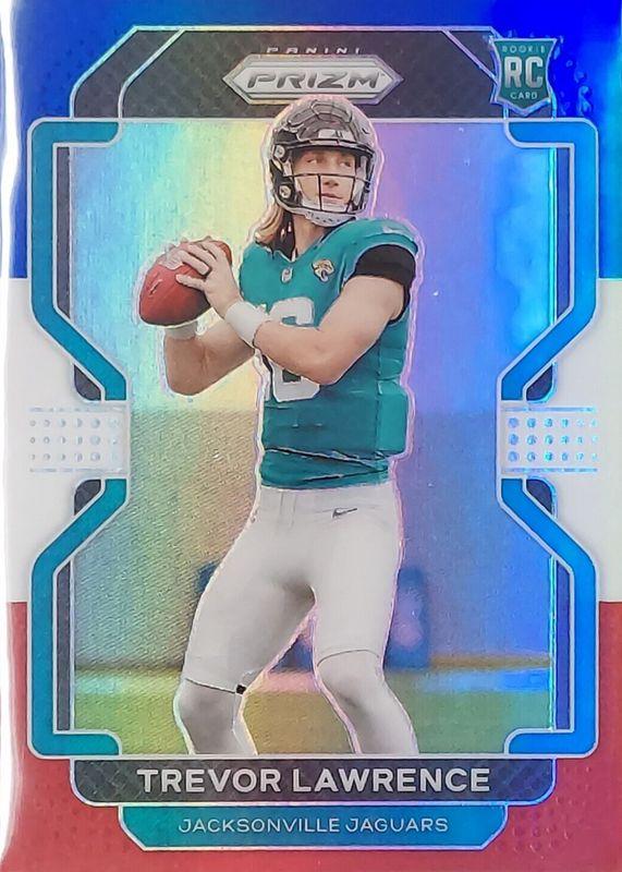 Trevor Lawrence [Red White and Blue Prizm] #331 Prices | 2021 Panini ...