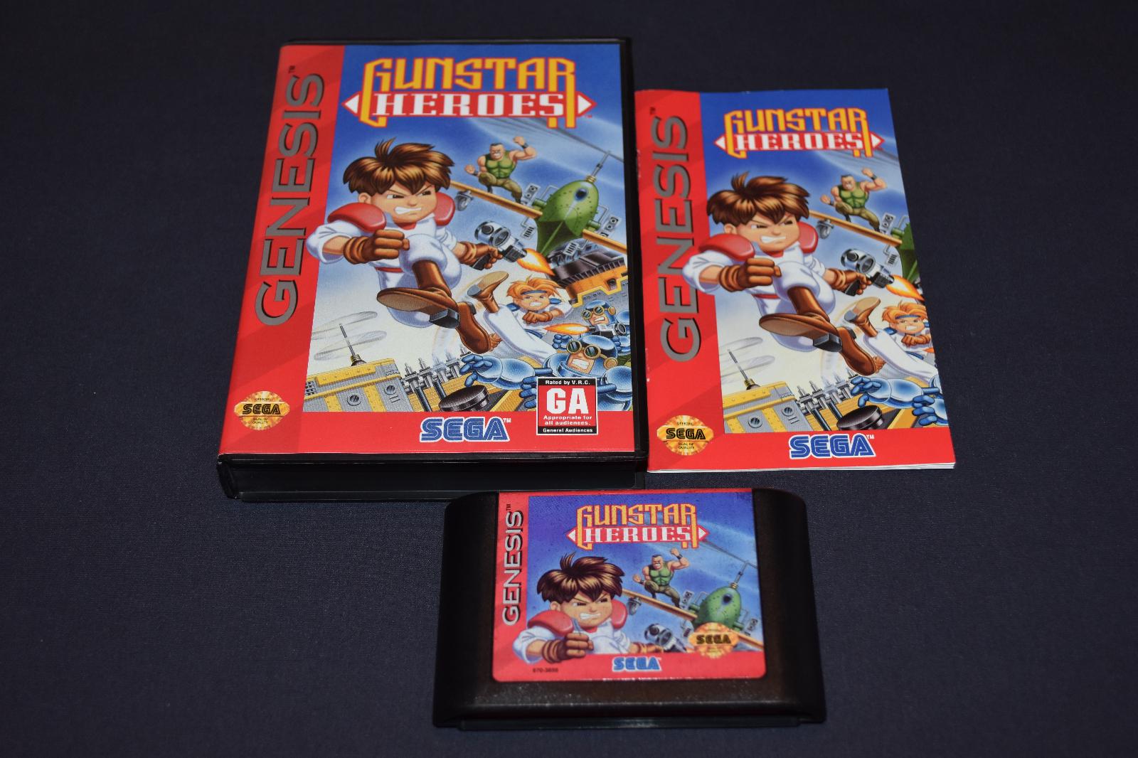 Gunstar Heroes | Item, Box, and Manual | Sega Genesis