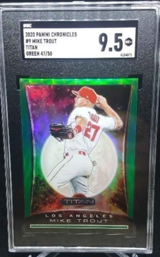 Mike Trout [Green] #9 Prices | 2020 Panini Donruss Optic | Baseball Cards