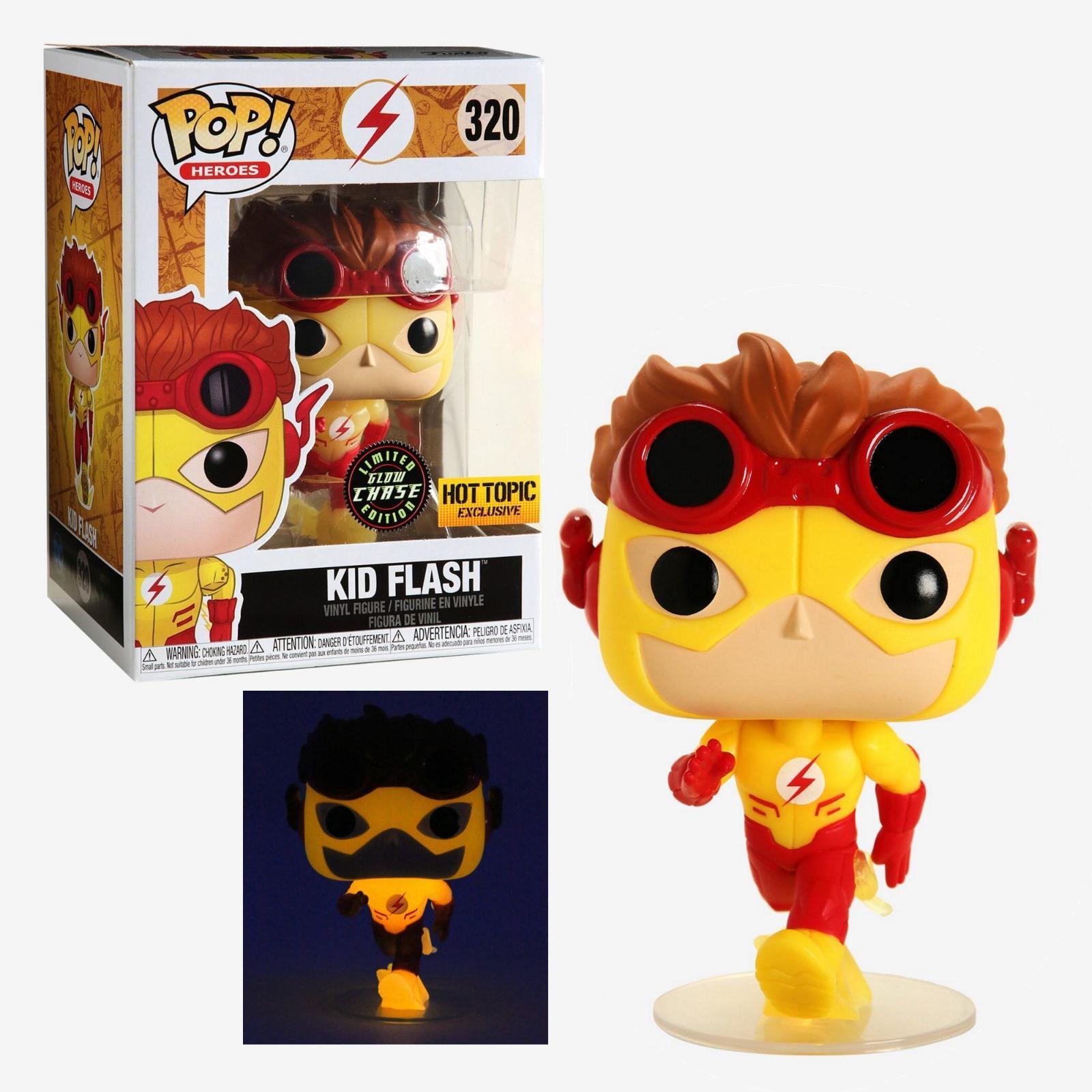 Kid Flash [GITD Chase] #320 Prices | Funko POP Heroes | New & Loose Values