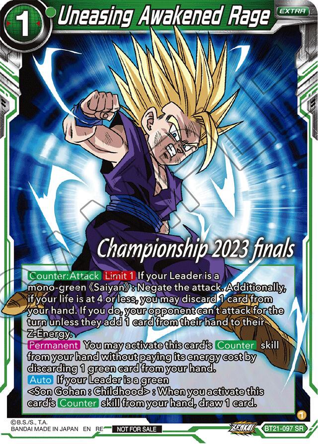 Uneasing Awakened Rage [2023 Championship Finals Celebration Pack Foil ...