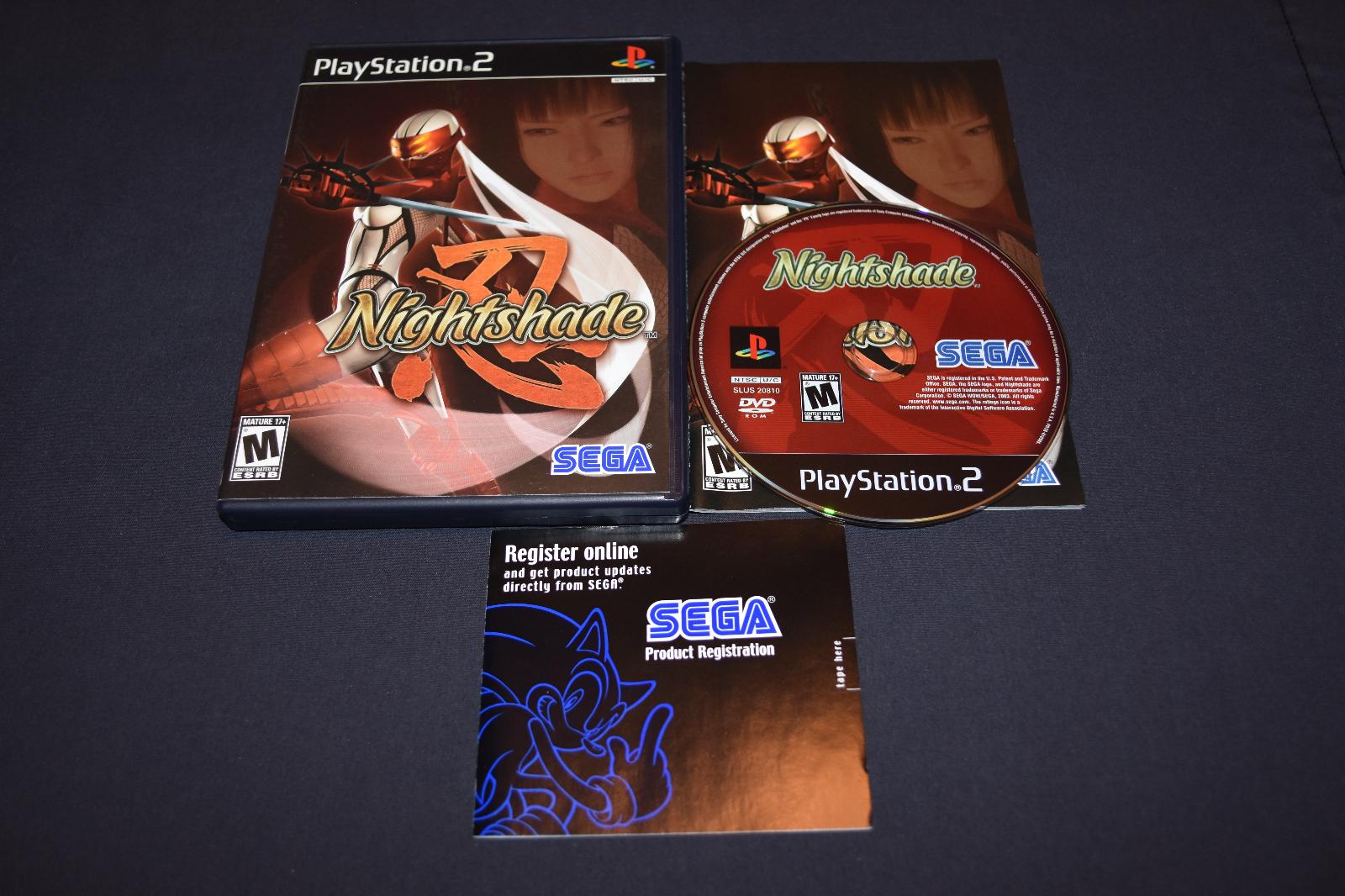 Nightshade | Item, Box, and Manual | Playstation 2