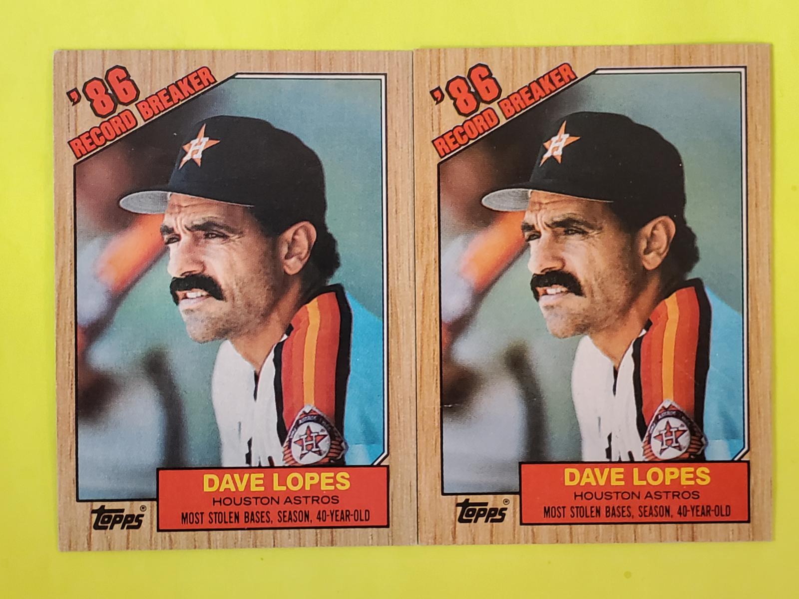 Dave Lopes [Record Breaker] | Ungraded | 1987 Topps Tiffany