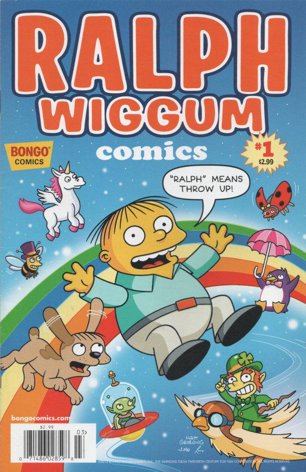Ralph Wiggum Comics [Ralph Means Throw Up!] #1 (2012) Prices | Ralph ...
