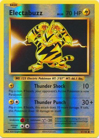 Electabuzz [Reverse Holo] #41 Prices | Pokemon Evolutions | Pokemon Cards