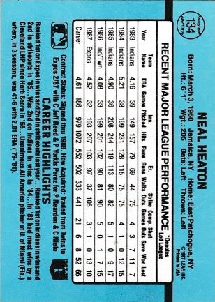 Neal Heaton #134 Prices | 1988 Donruss | Baseball Cards