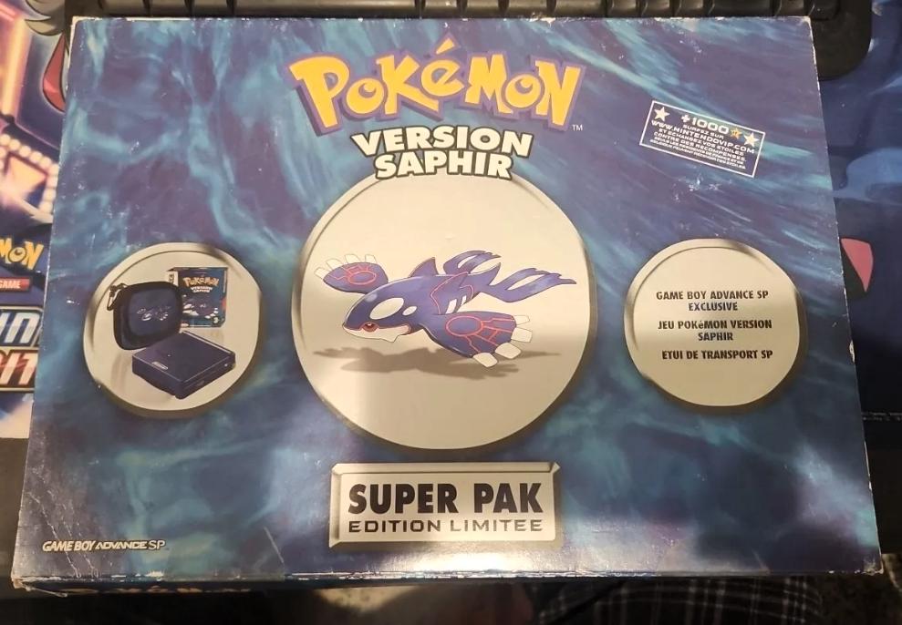 Gameboy Advance SP [Pokemon Sapphire Super Pak] Prices PAL GameBoy ...