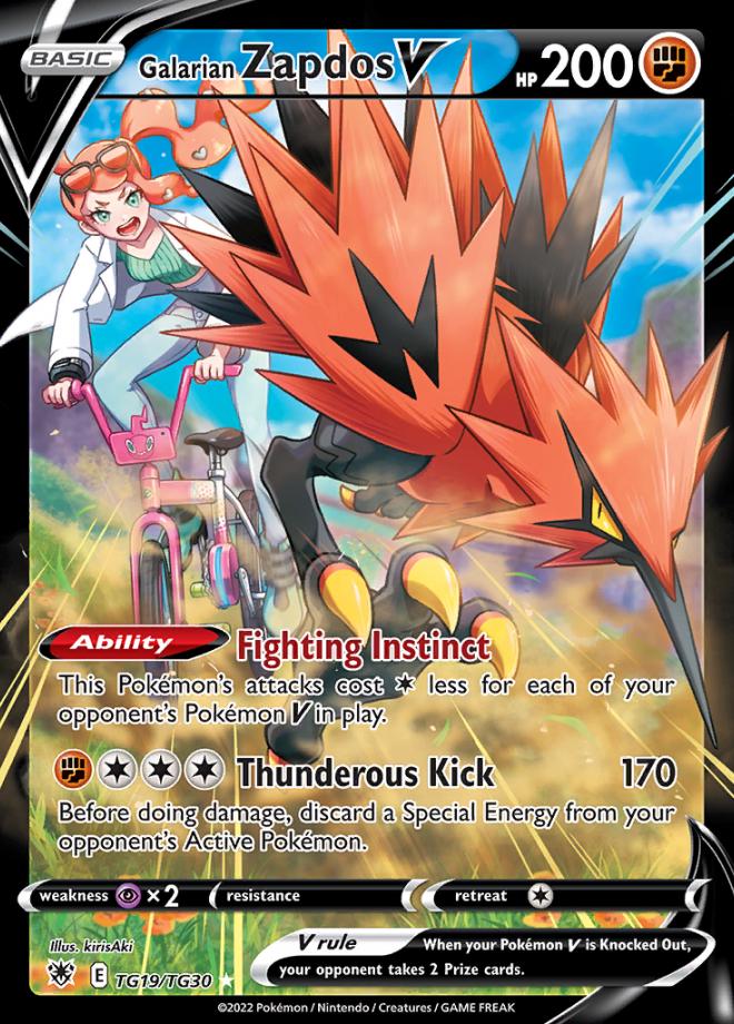 Galarian Zapdos V #TG19 Prices | Pokemon Astral Radiance | Pokemon Cards