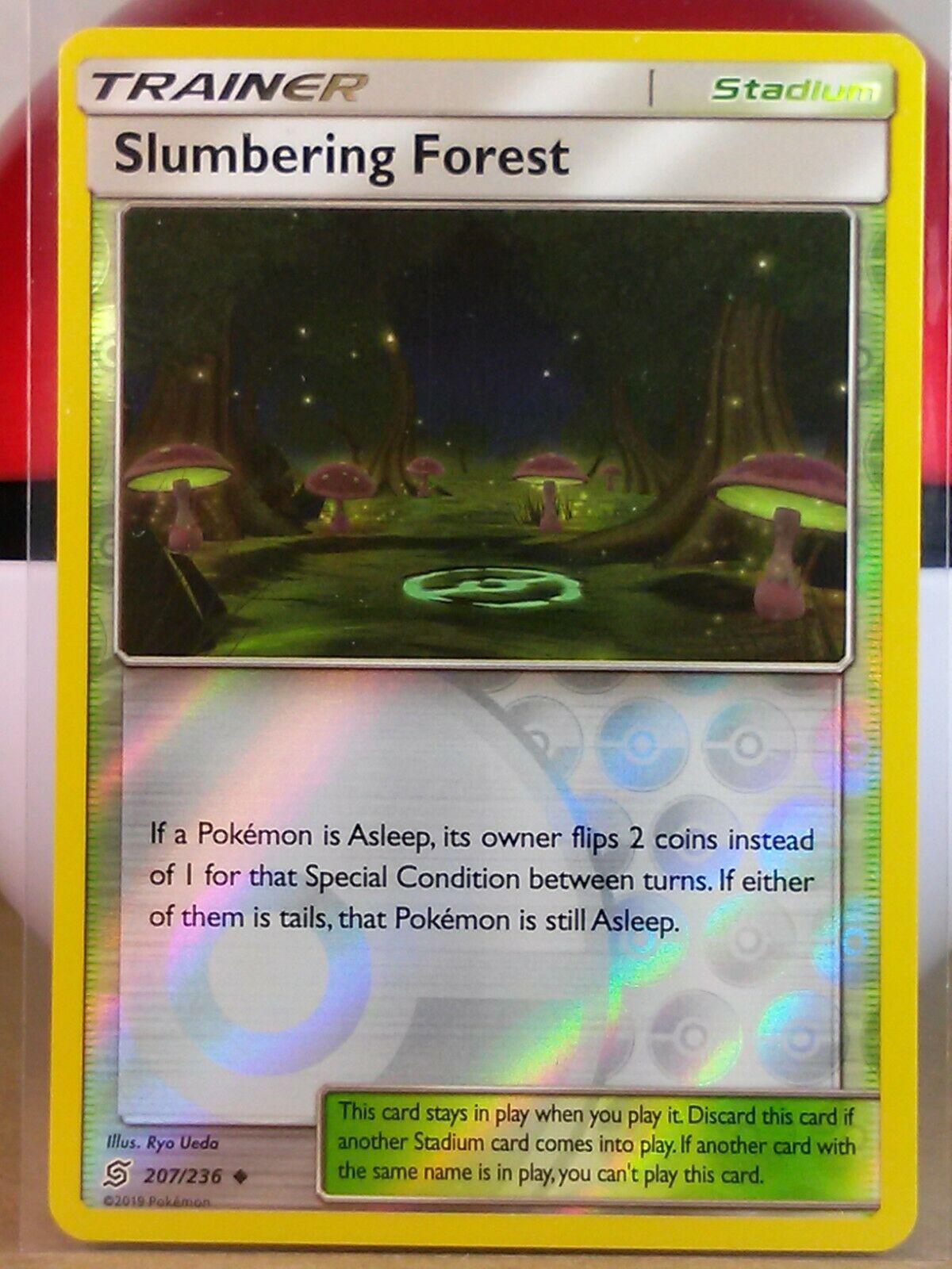 Slumbering Forest [Reverse Holo] #207 Prices | Pokemon Unified Minds ...