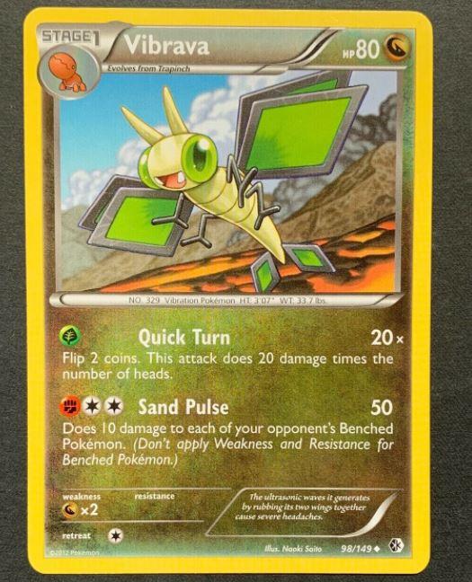 Vibrava #98 Prices | Pokemon Boundaries Crossed | Pokemon Cards