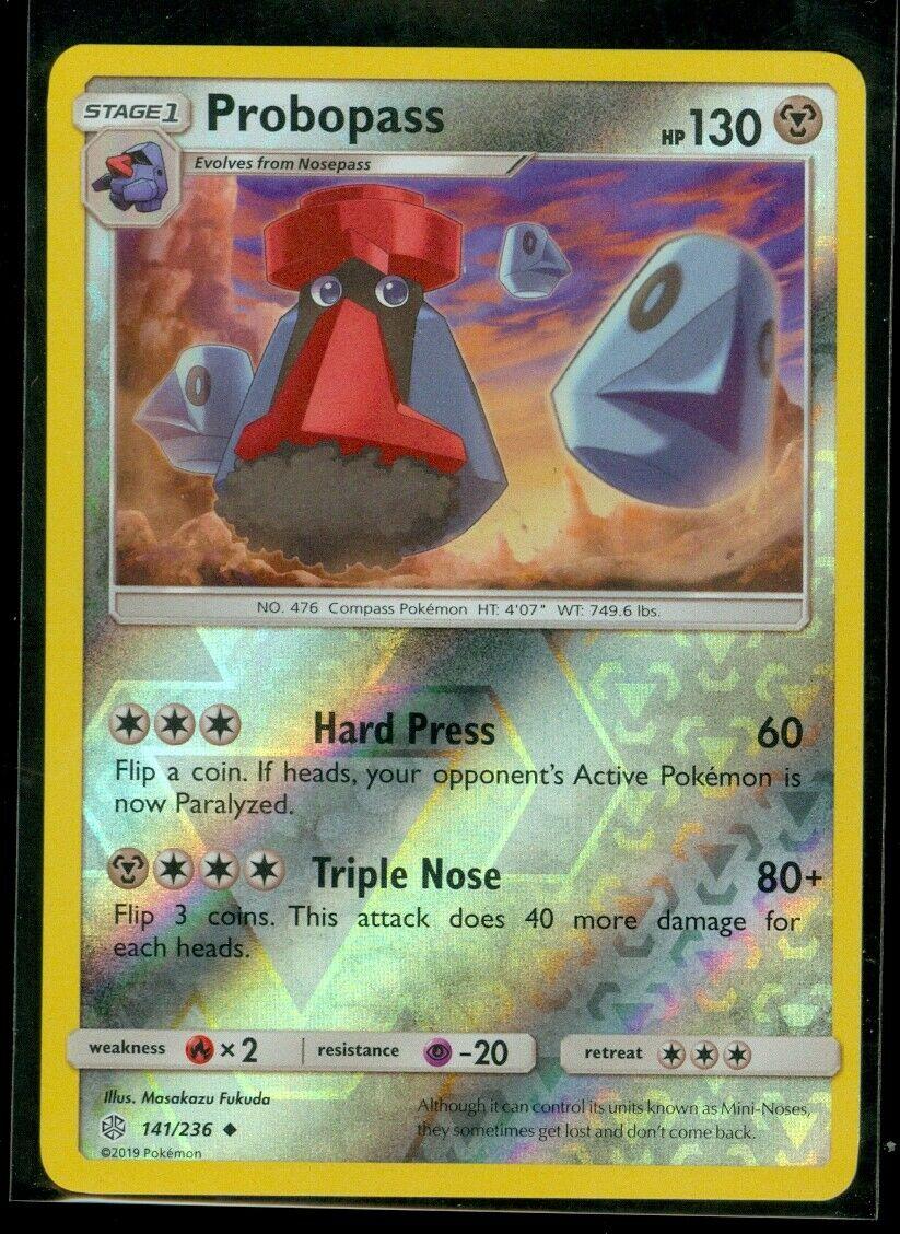 Probopass [Reverse Holo] #141 Prices | Pokemon Cosmic Eclipse | Pokemon ...