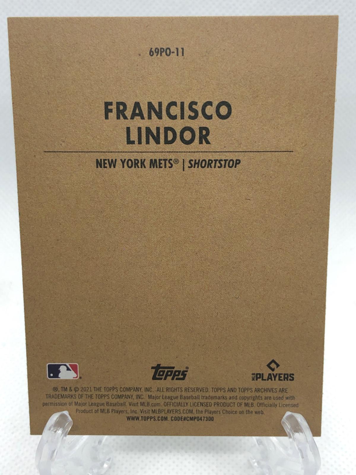 Francisco Lindor #69PO-11 Prices | 2021 Topps Archives 1963 Peel Off ...