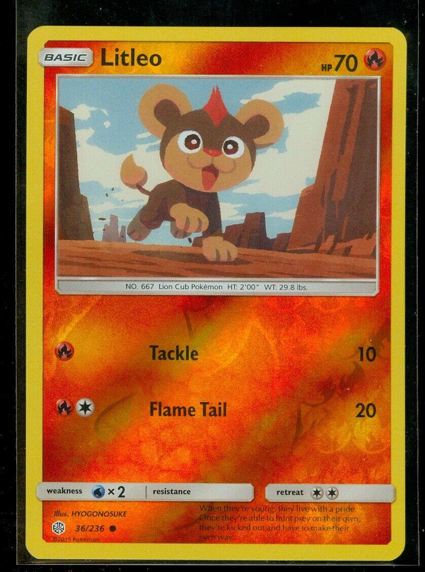 Litleo [Reverse Holo] #36 Prices | Pokemon Cosmic Eclipse | Pokemon Cards