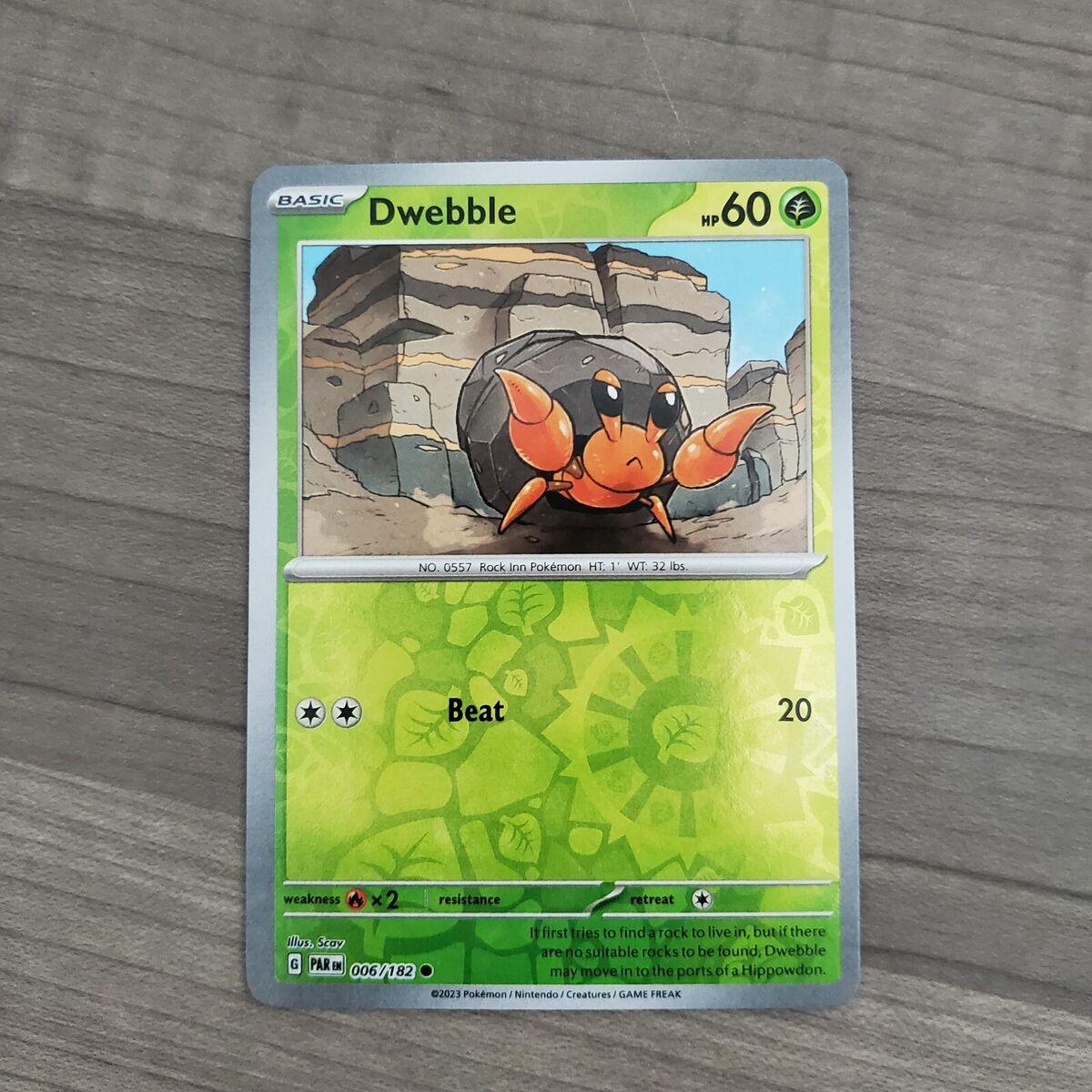 Dwebble [Reverse Holo] #6 Prices | Pokemon Paradox Rift | Pokemon Cards