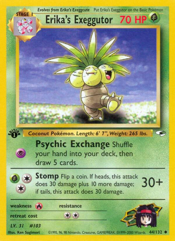 Erika's Exeggutor [1st Edition] #44 Prices | Pokemon Gym Heroes | Pokemon Cards