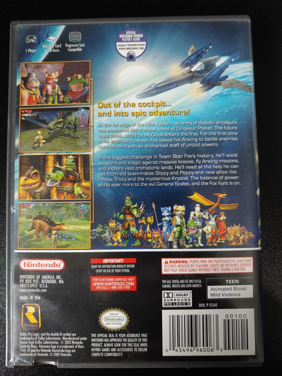 Star Fox Adventures | Item, Box, and Manual | Gamecube