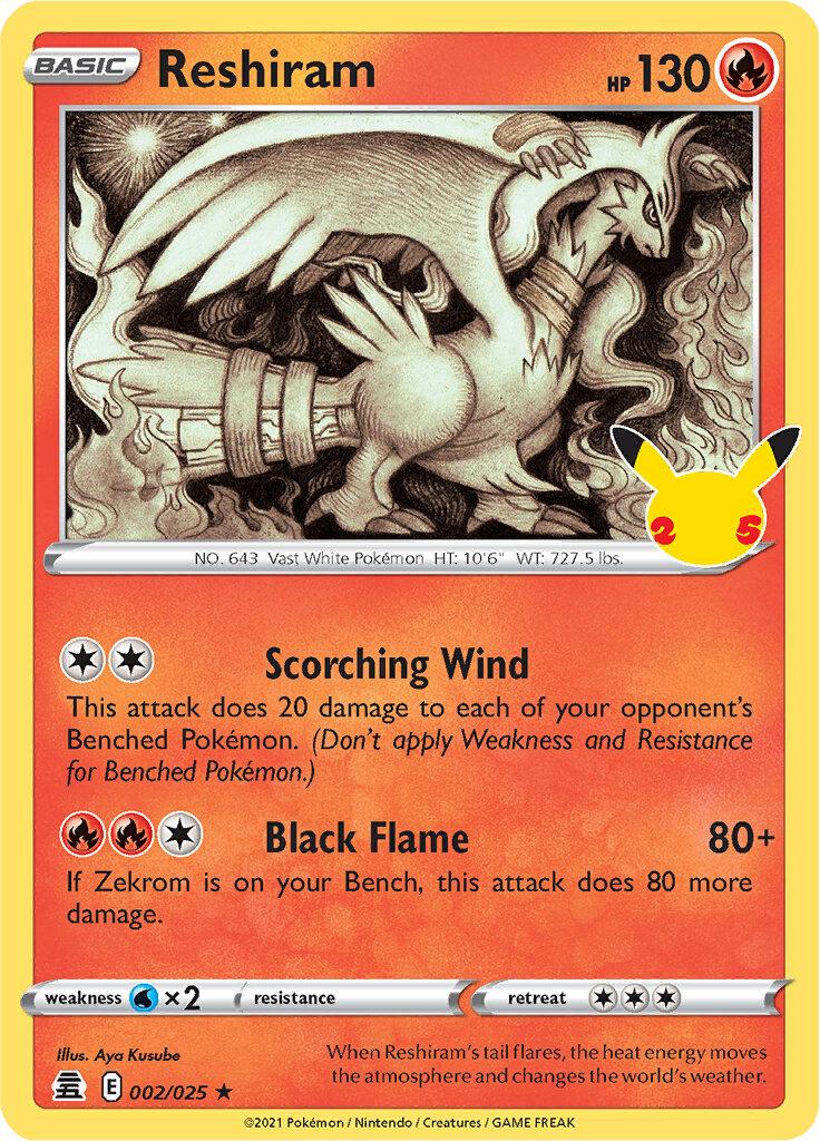 Reshiram #2 Prices | Pokemon Celebrations | Pokemon Cards