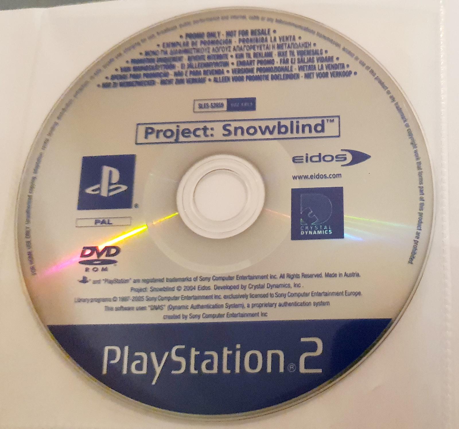 Project Snowblind [Promo Not For Resale] Prices PAL Playstation 2 ...