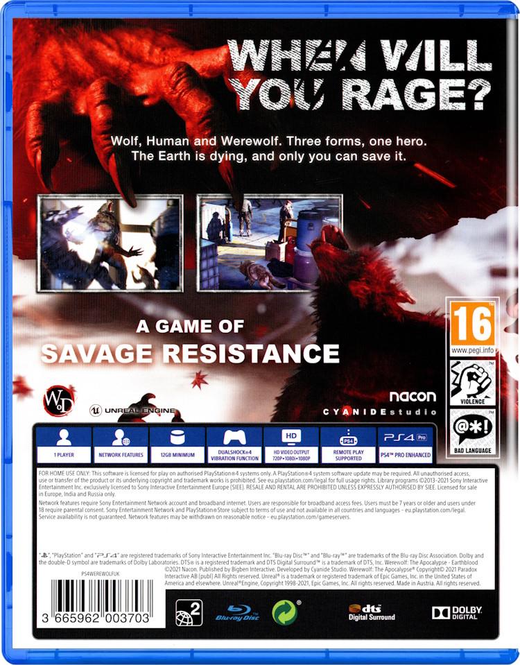 Werewolf: The Apocalypse - Earthblood Prices PAL Playstation 4 ...