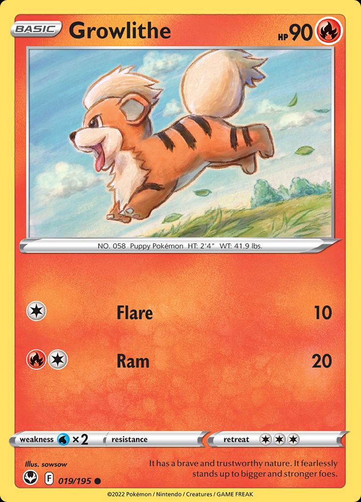 Growlithe 19 Prices Pokemon Silver Tempest Pokemon Cards