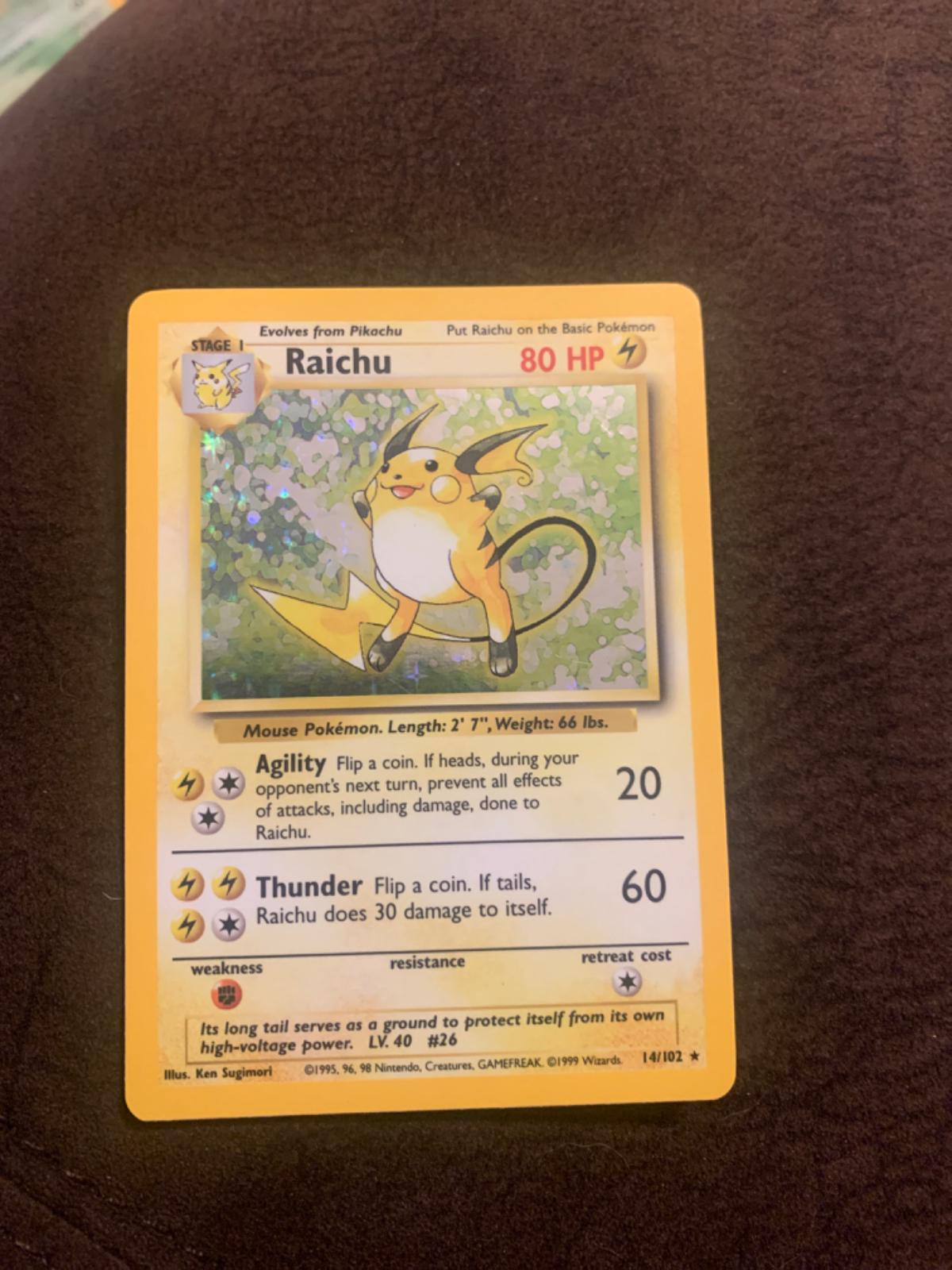 Raichu | Ungraded | Pokemon Base Set