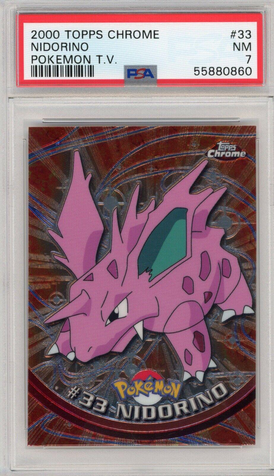 Nidorino #33 Prices | Pokemon 2000 Topps Chrome | Pokemon Cards