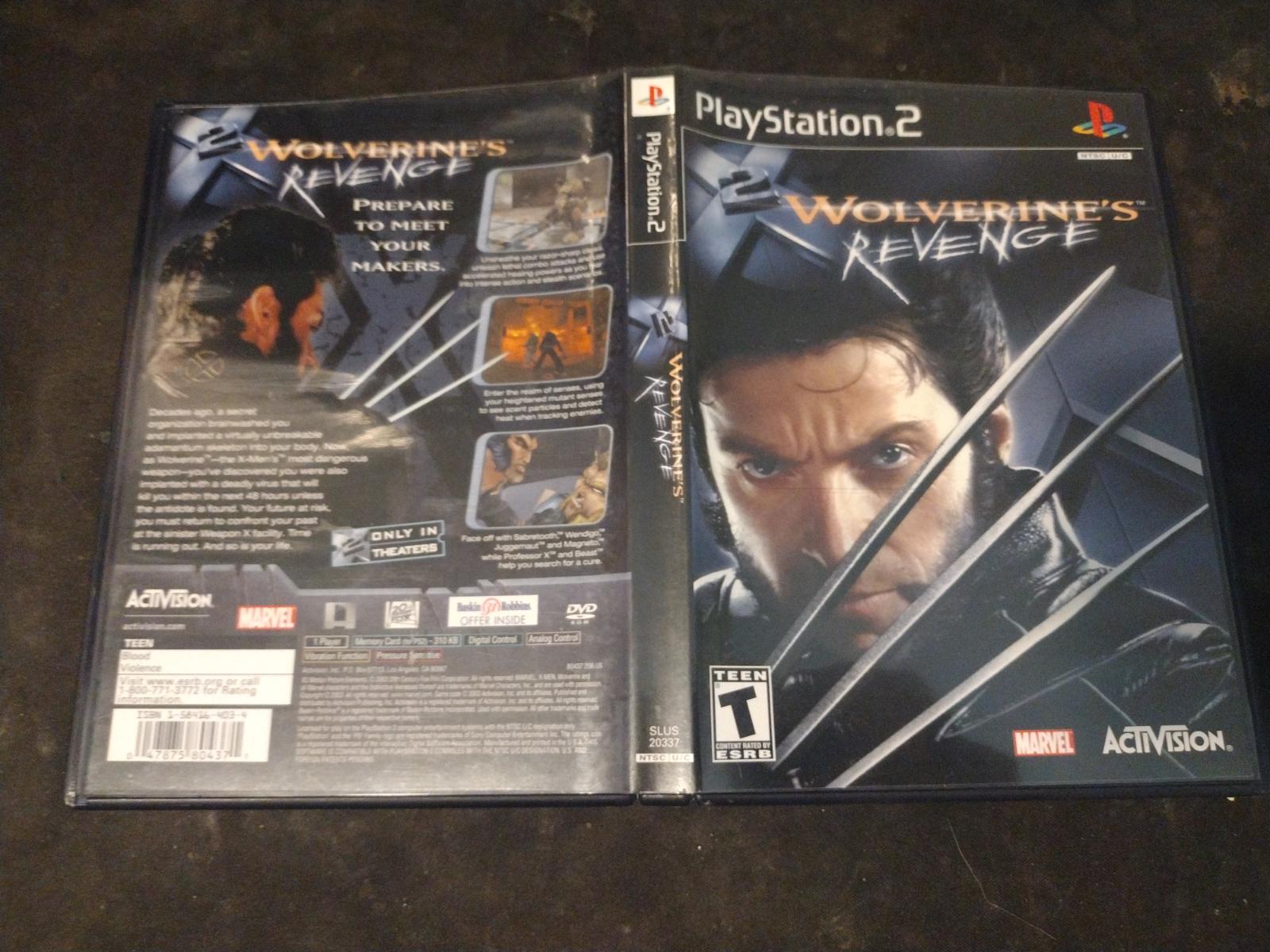 X2 Wolverines Revenge | Item, Box, and Manual | Playstation 2