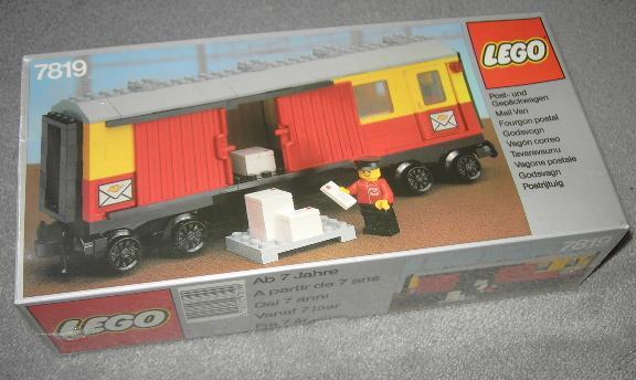 Postal Container Wagon Covered #7819 LEGO Set Prices | New, Boxed ...