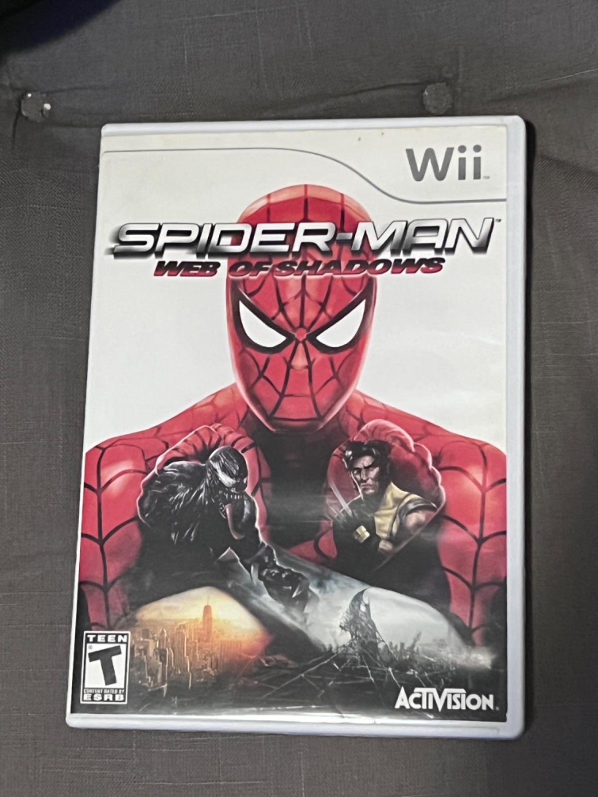 Spiderman Web of Shadows | Item, Box, and Manual | Wii