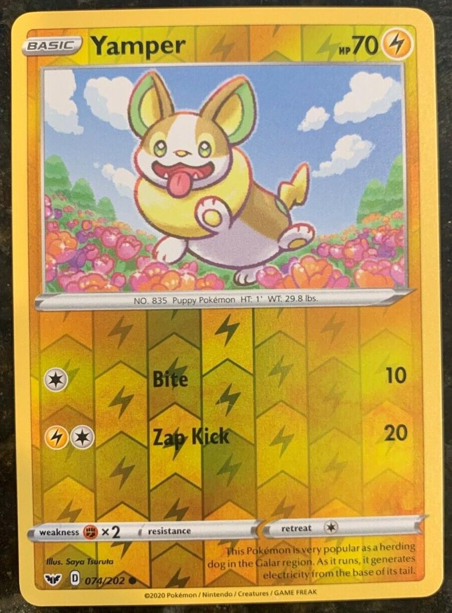Yamper [Reverse Holo] #74 Prices | Pokemon Sword & Shield | Pokemon Cards
