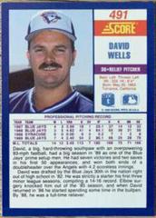 David Wells #491 Prices | 1990 Score | Baseball Cards