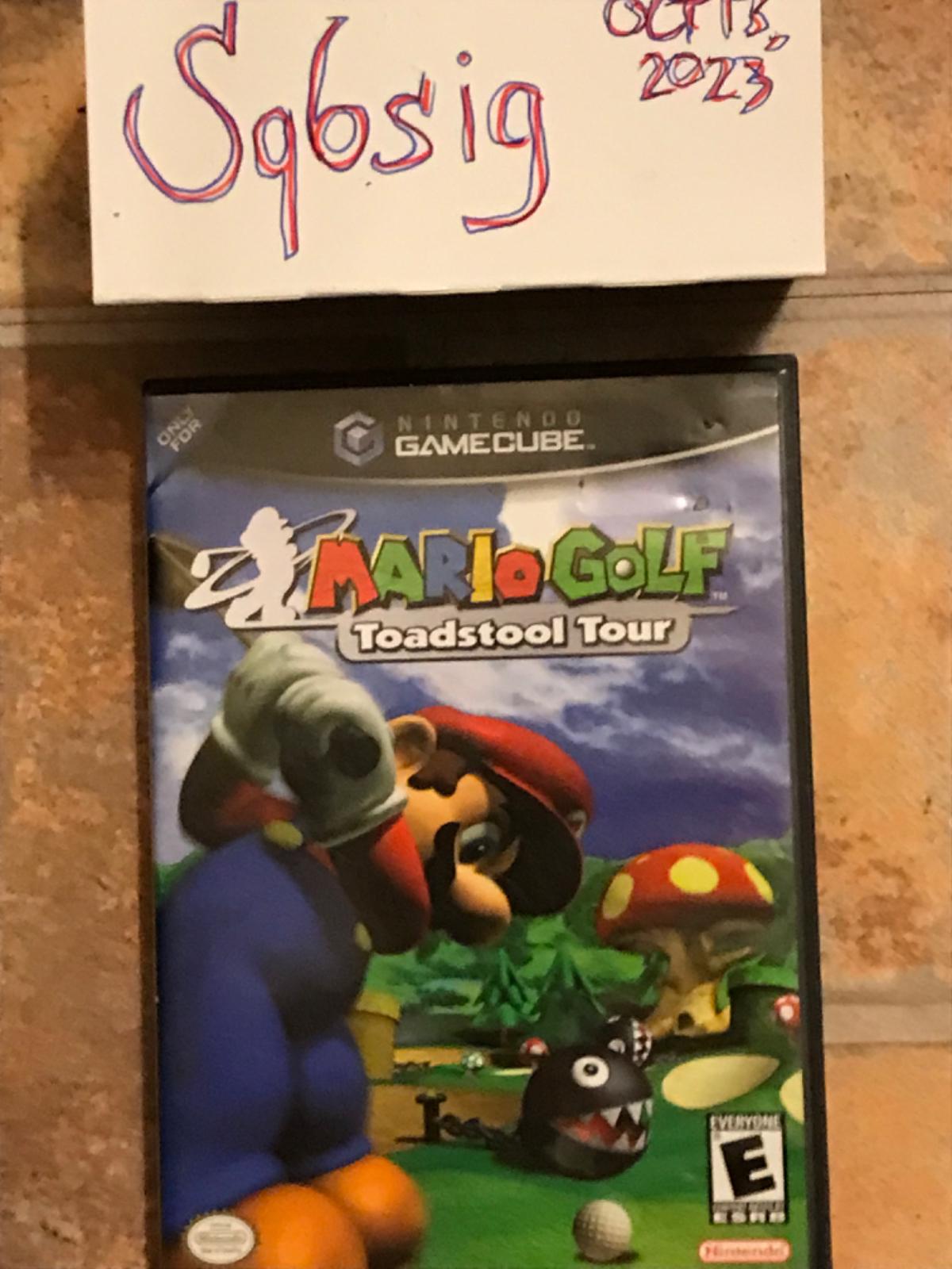 Mario Golf Toadstool Tour | Item, Box, and Manual | Gamecube