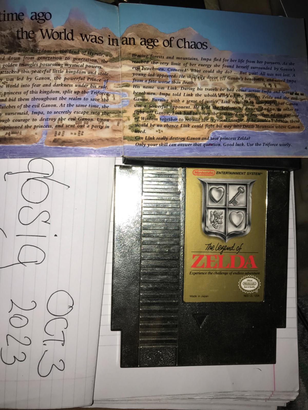 Legend of Zelda | Item and Manual only | NES