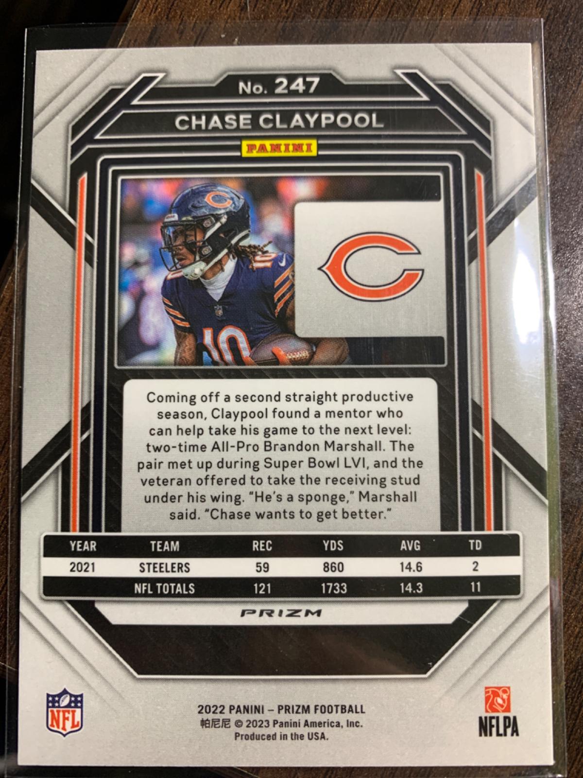 Chase Claypool [Light Blue] #247 Prices | 2022 Panini Prizm | Football ...