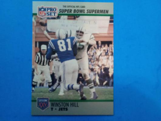Winston Hill | Ungraded | 1990 Pro Set Super Bowl 160